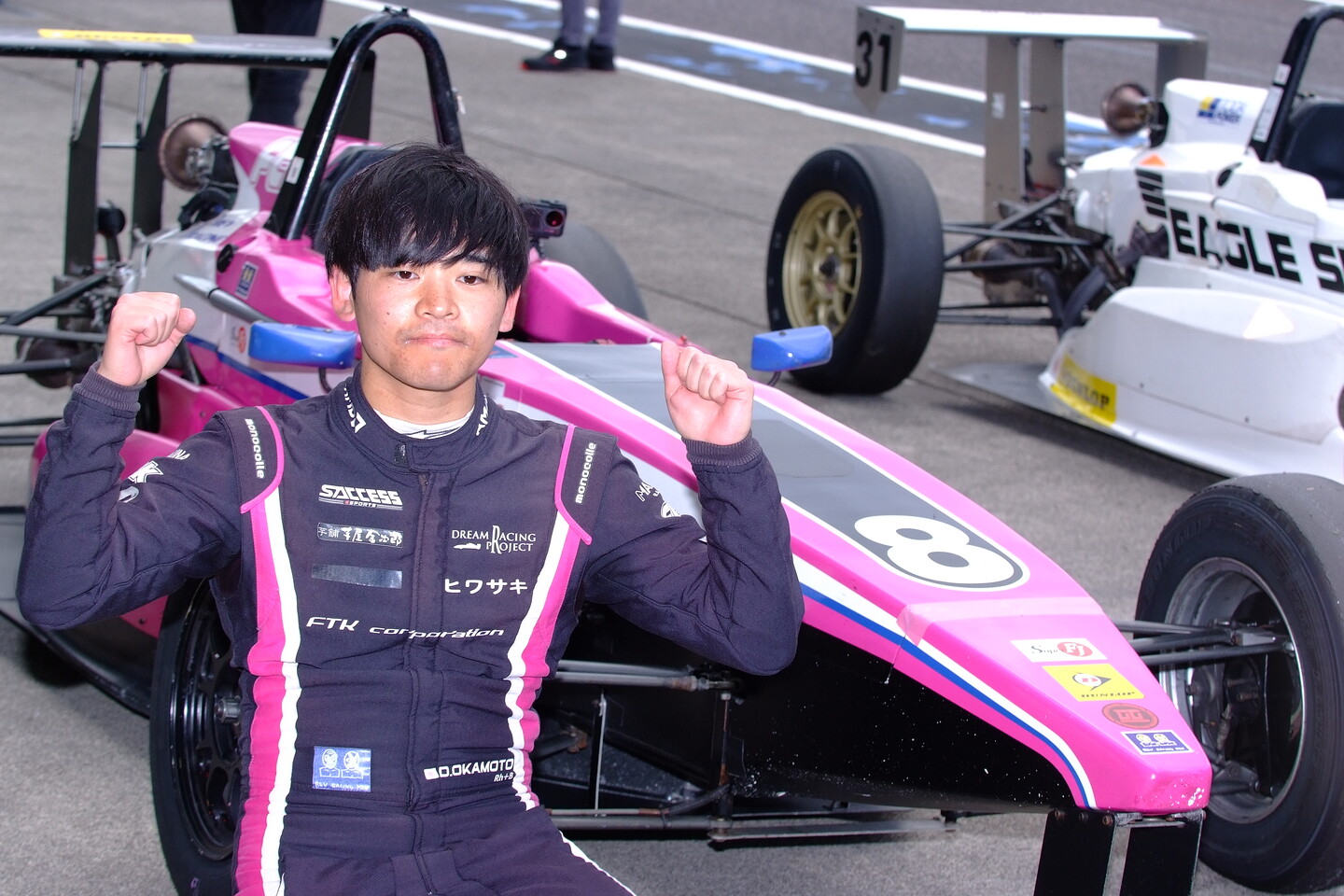 日本一決定戦で優勝した岡本大地（FTKレヴレーシングガレージ） - モータースポーツフォーラム